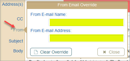 Can I send a letter using a different sender name? – PeopleWerks HR